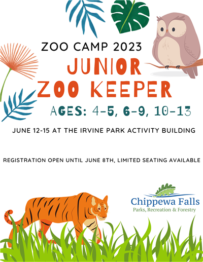 Chippewa Falls Parks, Recreation, and Forestry: Junior Zookeeper